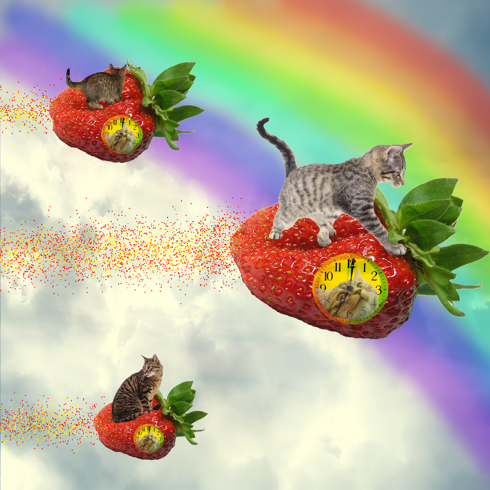 The Flying Strawberry Cats by IceXDragon on DeviantArt