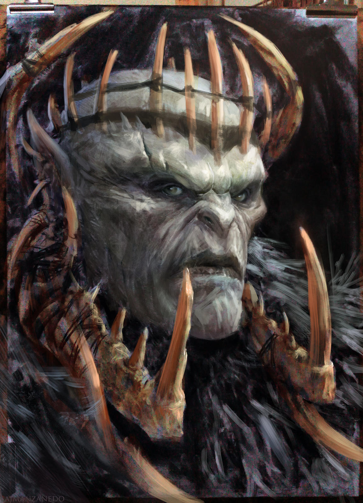 Orc King by Antonio J. Manzanedo : r/ImaginaryOrcs