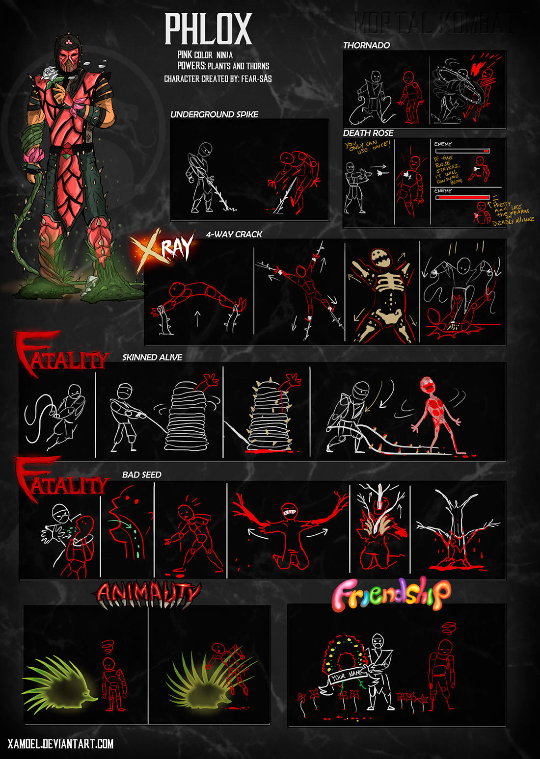 MORTAL KOMBAT _PLHOX THE PINK NINJA by XAMOEL on DeviantArt