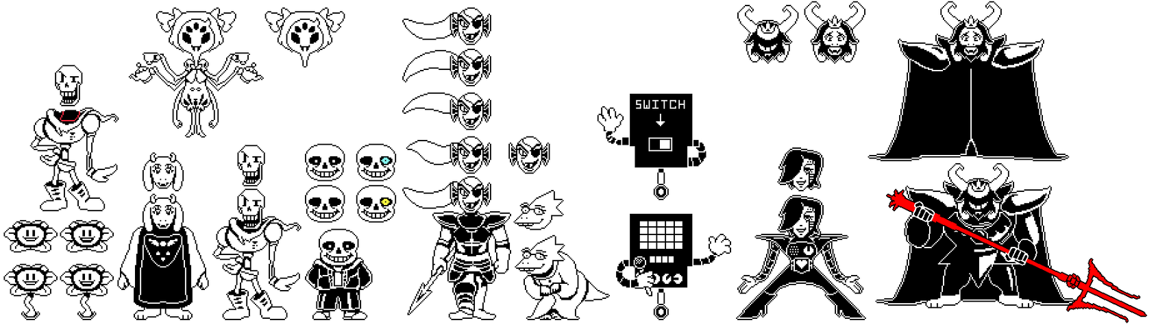Undertale Transparent Sprite Resources by slayer-plz on DeviantArt