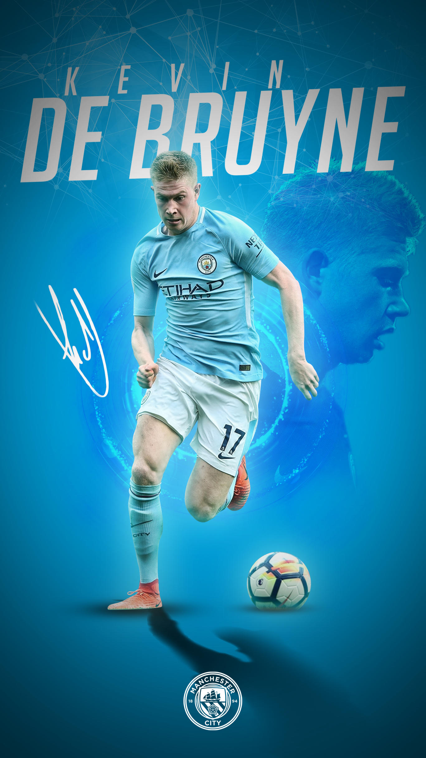 Kevin de Bruyne Phone Wallpaper 2017/2018 by GraphicSamHD on DeviantArt