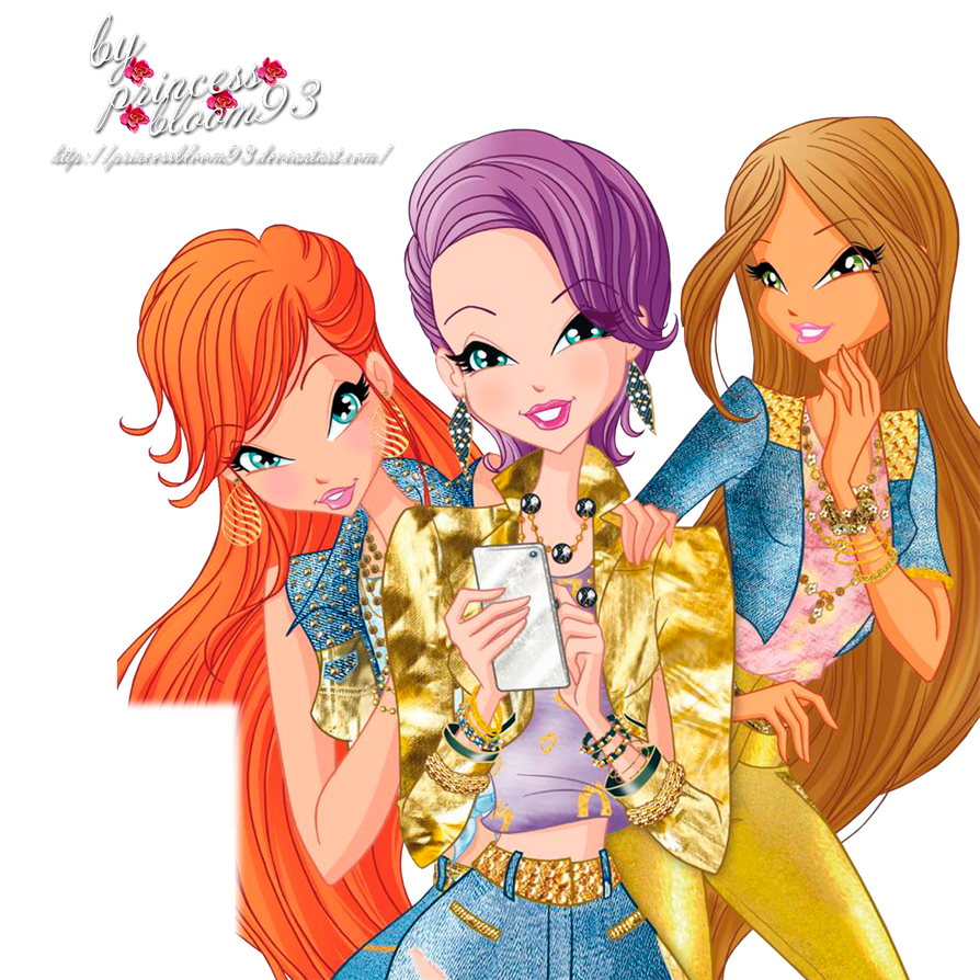 World of Winx Tecna,Flora and Bloom Png by PrincessBloom93 on DeviantArt