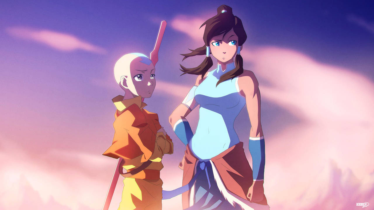 Avatar Tribute Aang And Korra By Moxie2d On Deviantart