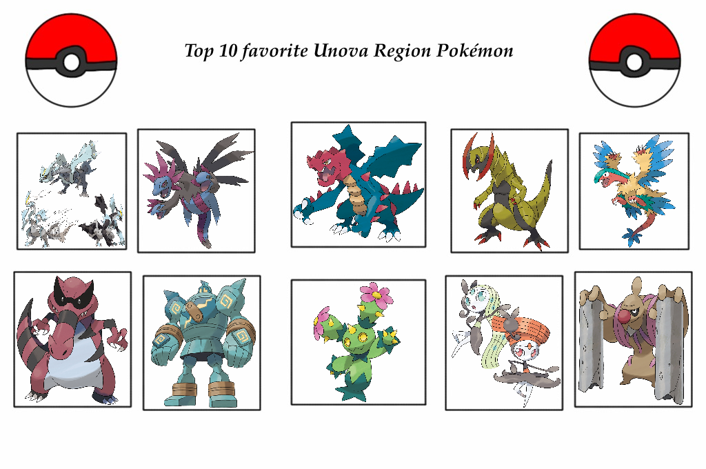 My Top 10 Favorite Unova Region Pokemon by ChipmunkRaccoonOz on DeviantArt