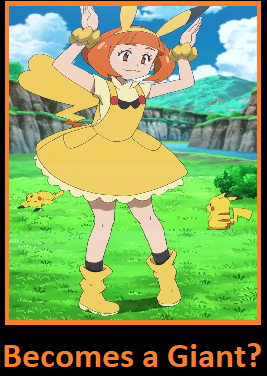 Ash and friends + Pikala the Pikachu-loving Giant by ChipmunkRaccoonOz ...