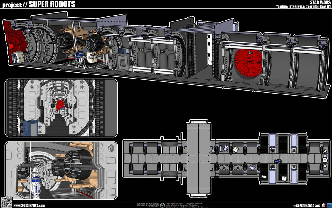 Tantive IV Service Corridor by cosedimarco on DeviantArt