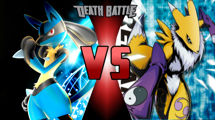 Lucario Vs Renamon By Vh1660924 On Deviantart