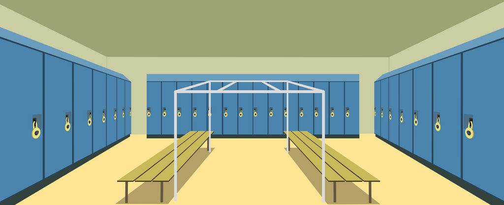 Locker room (Background) by LimeDreaming on DeviantArt