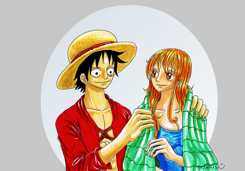 One Piece, Luffy x Nami by heivais on DeviantArt