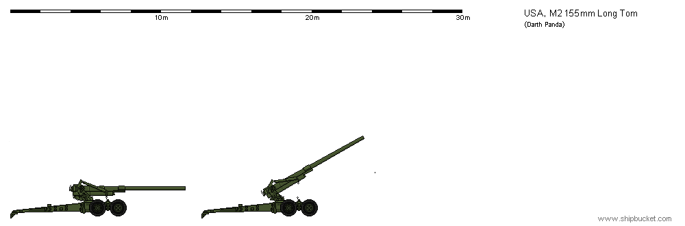 M2 155mm Long Tom Howitzer by darthpandanl on DeviantArt