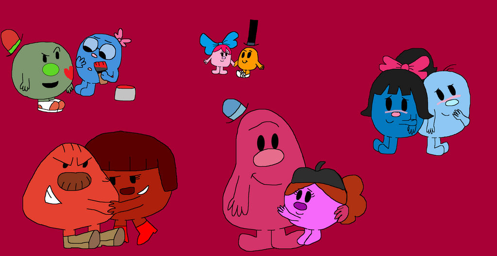 The Mr. Men Couples Doodles 3 by TheLadyArtist on DeviantArt
