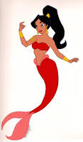 Jasmine the little mermaid by amelieh on DeviantArt