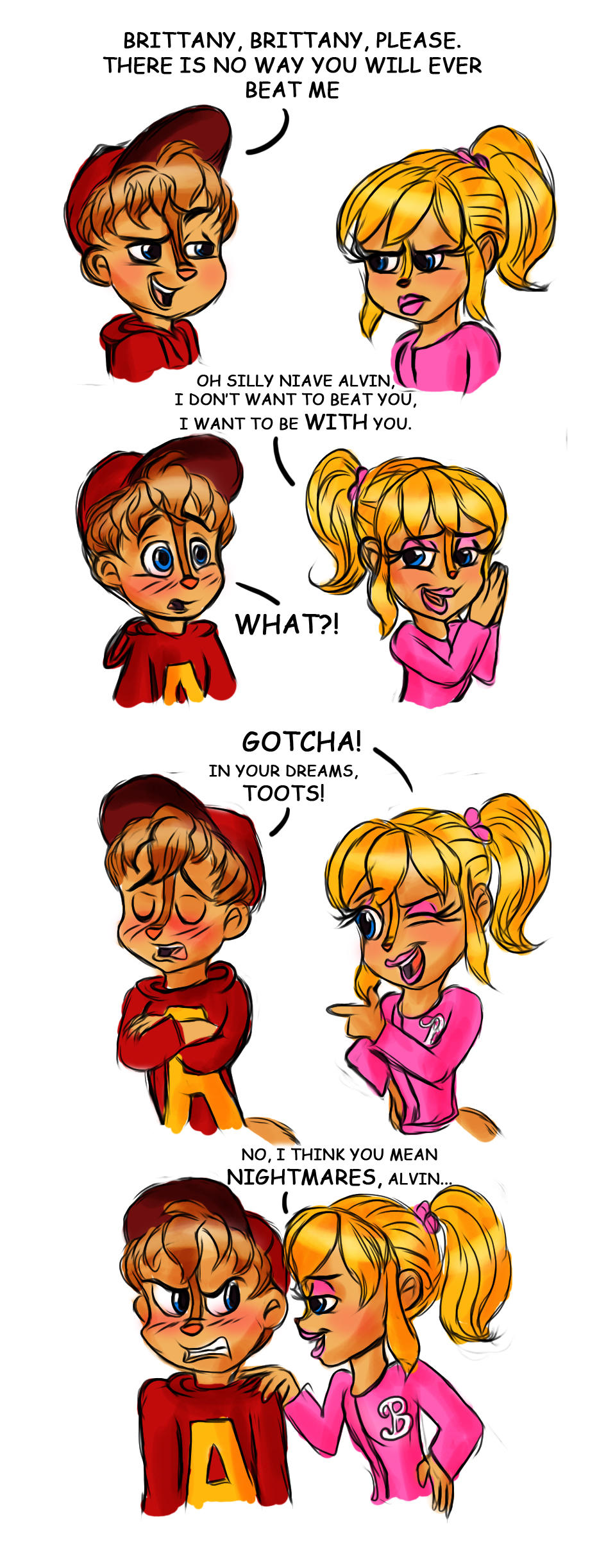 Brittany Teases Alvin - Chipmunks Comic by Loveless-Nights on DeviantArt