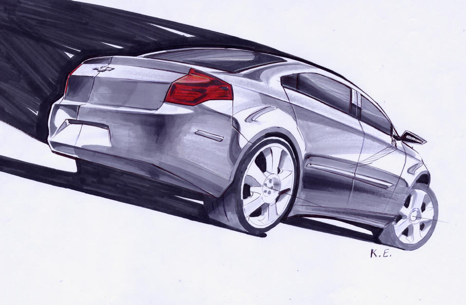 Sketch GM 2- sedan by Carloske on DeviantArt