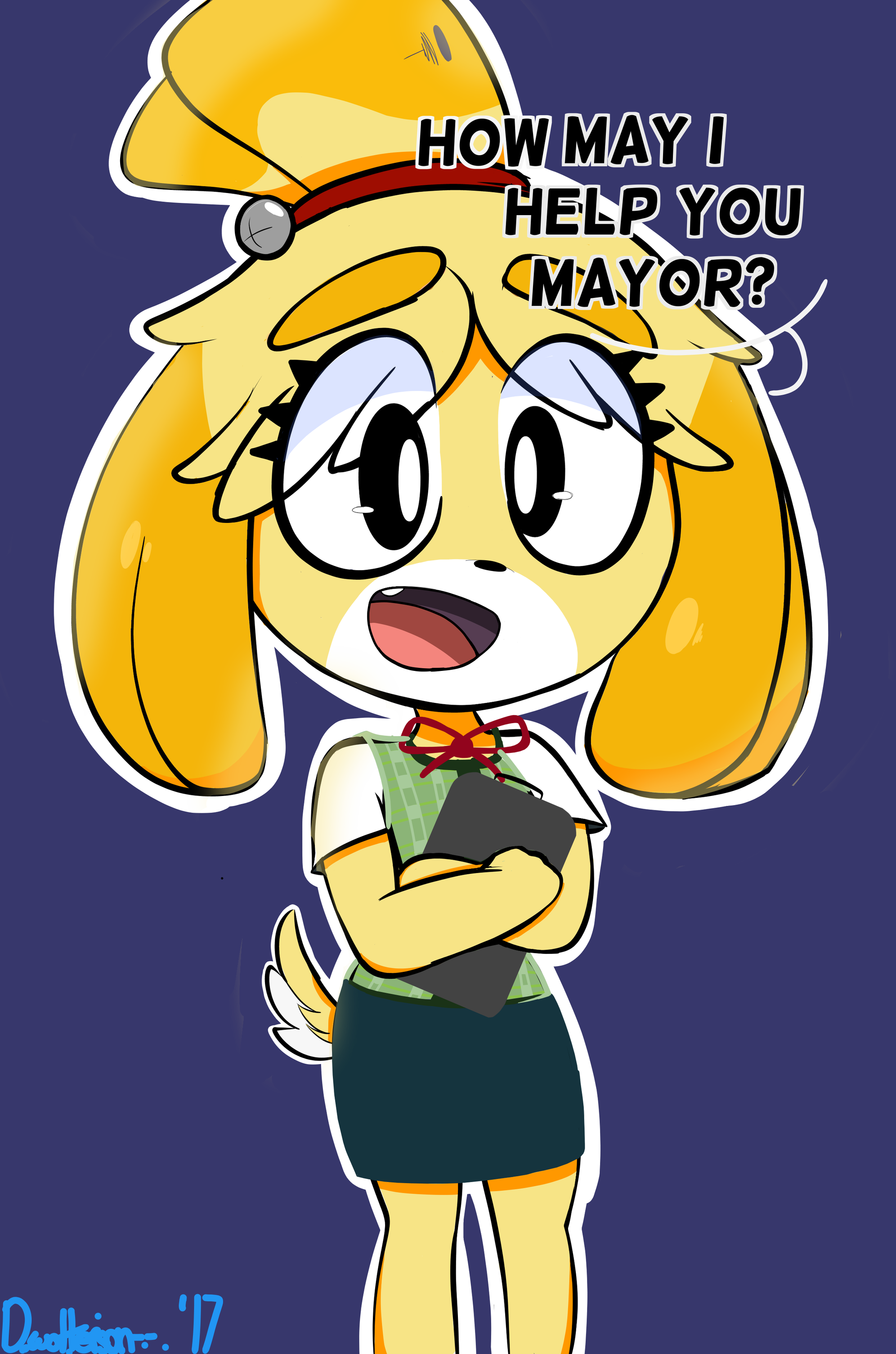 Isabelle Animal Crossing. by UnTalOc on DeviantArt