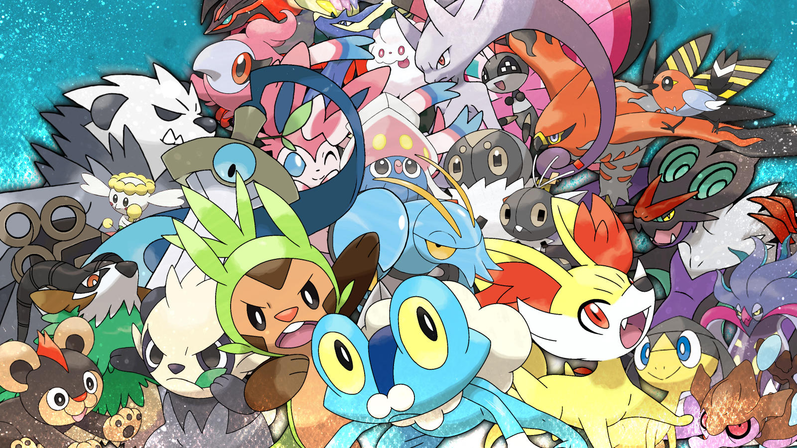 All 6th Gen Revealed Pokemon Wallpaper by KuraiNight on DeviantArt