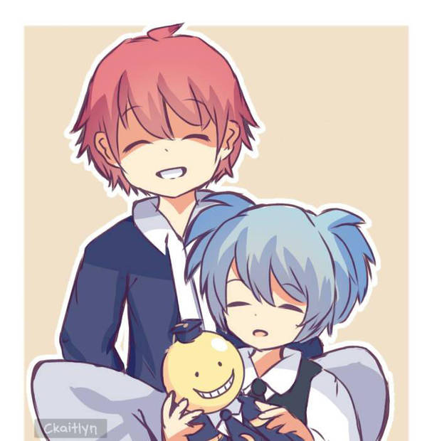karma x nagisa | FanArt by ckaitlyn on DeviantArt