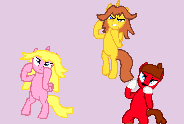 Ponies in Fighting Stance Base by Rain-Approves on DeviantArt