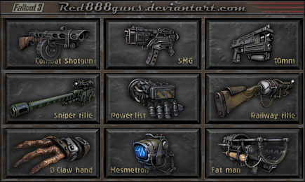 Fallout 3 weapons for classic Fallout by Red888guns on DeviantArt