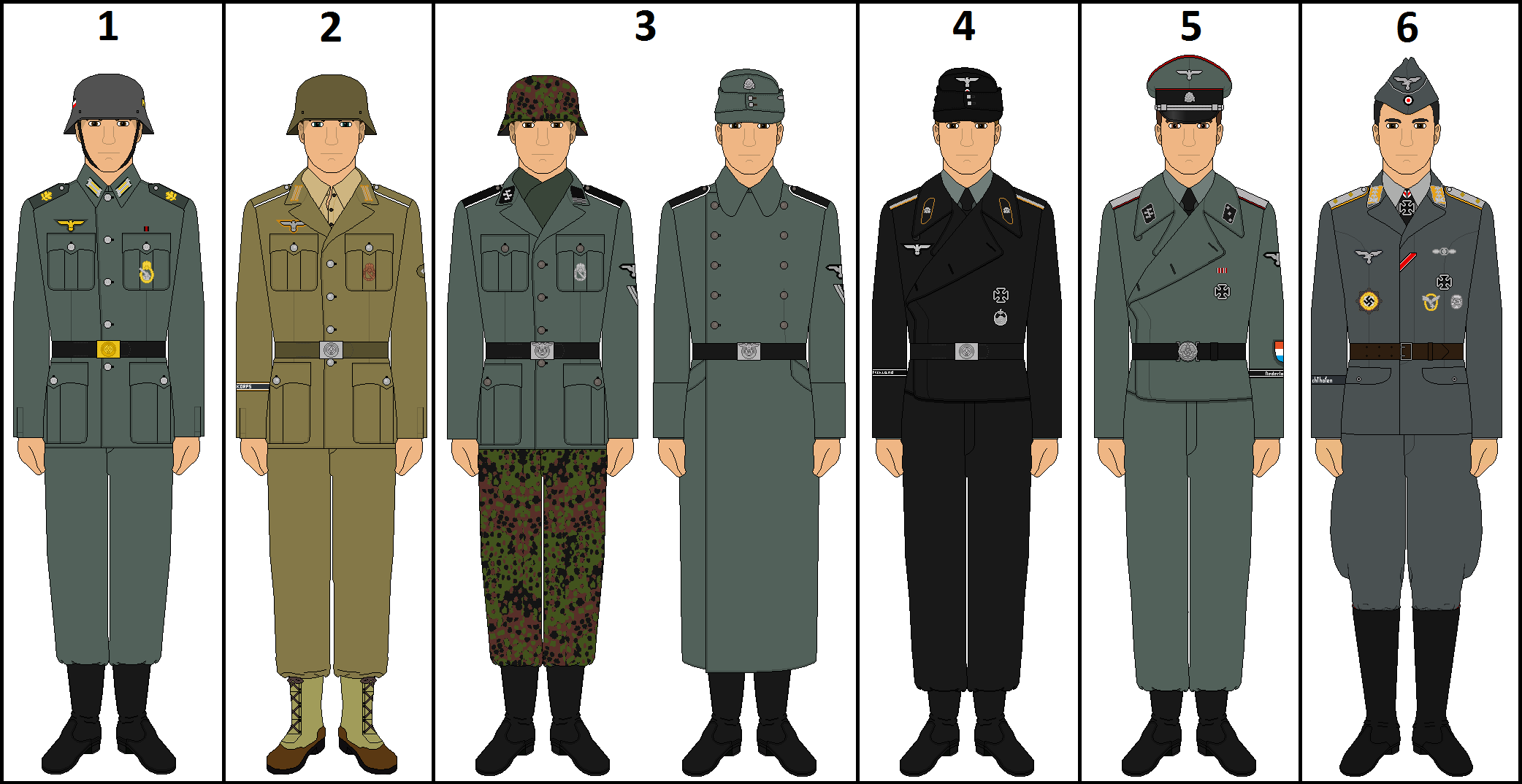 Random German Uniforms #2 by Obergruppenfuhrer69 on DeviantArt
