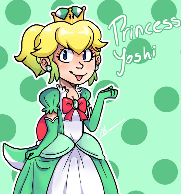 Princess Yoshi by clari999 on DeviantArt