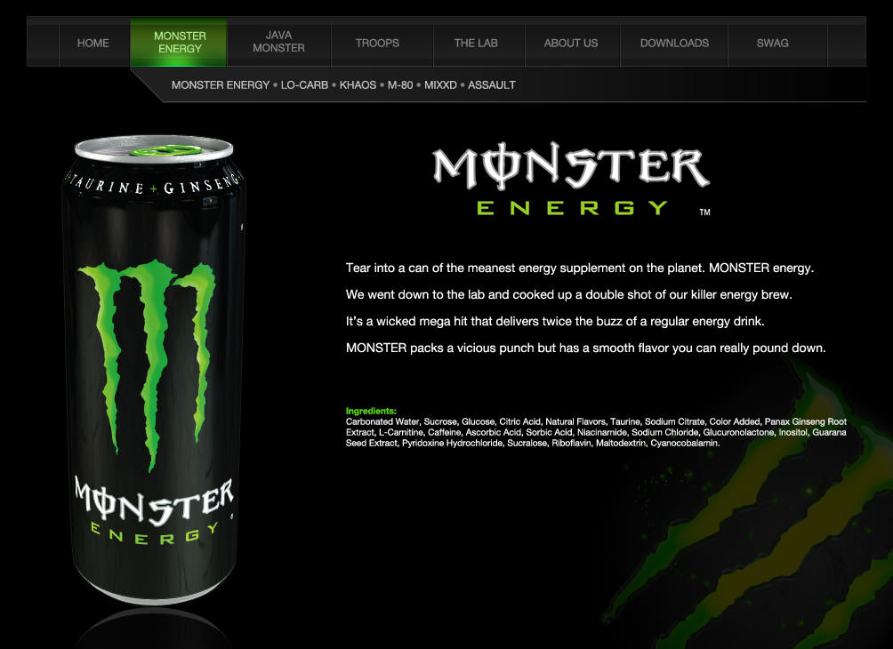 Monster Energy: Monster Drink by ashelee00 on DeviantArt