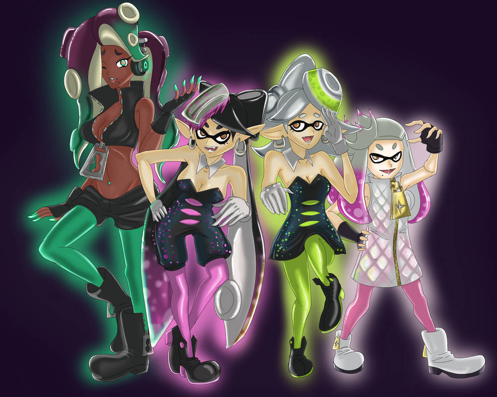 splatoon calie marie pearl marina by gpwlghr123 on DeviantArt