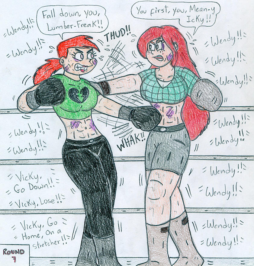 Boxing Wendy Corduroy vs Icky Vicky by Jose-Ramiro on DeviantArt