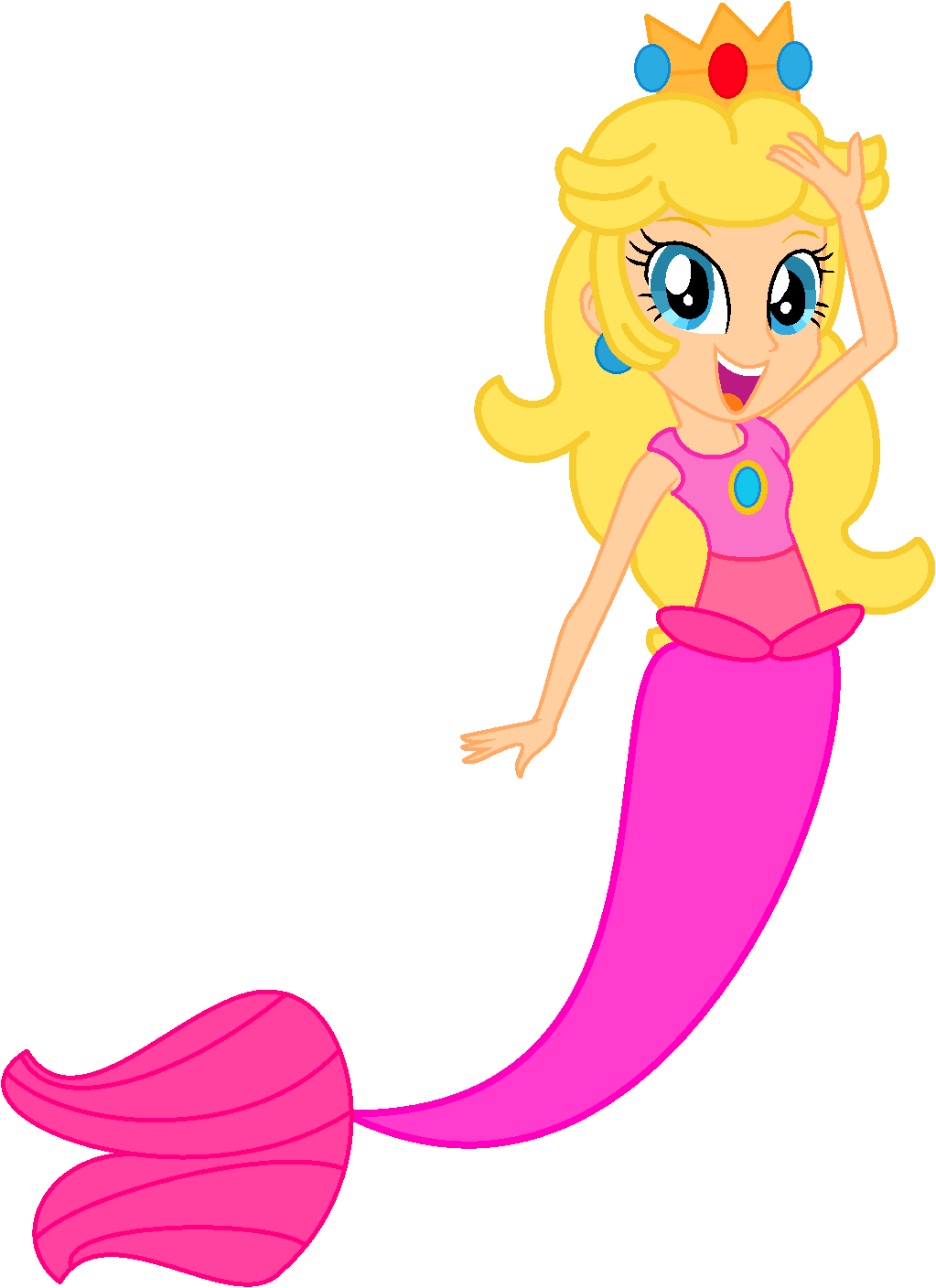 Princess Peach the mermaid by user15432 on DeviantArt