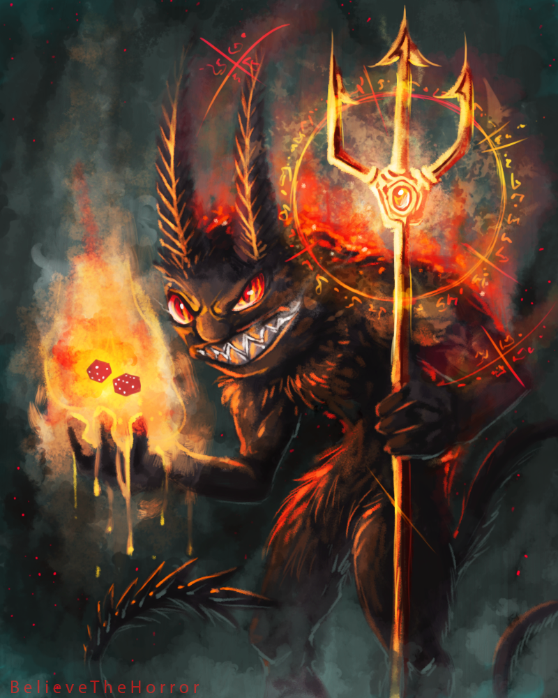 Cuphead the Devil by BelieveTheHorror on DeviantArt