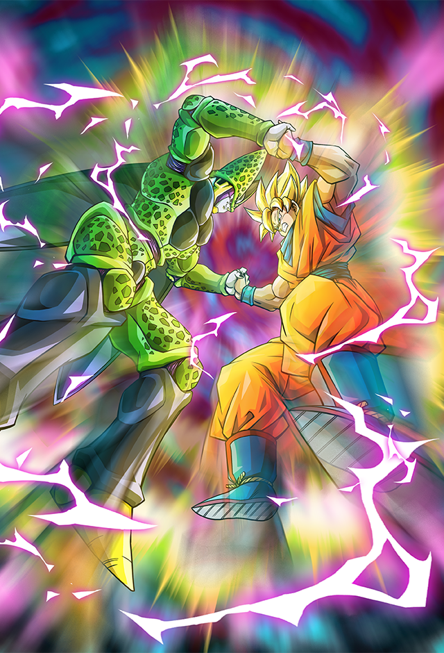 Perfect Cell vs Goku SSJ card [Bucchigiri Match] by maxiuchiha22 on ...