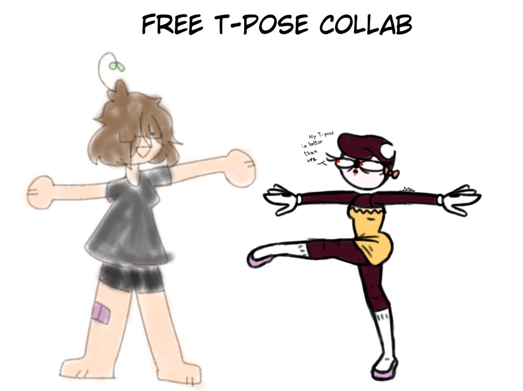 Free T Pose Collab by MaskGirlYT on DeviantArt
