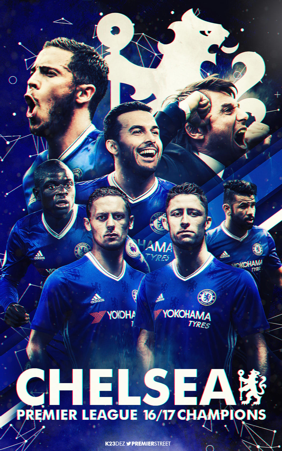 Chelsea - Premier League Champions by Kerimov23 on DeviantArt