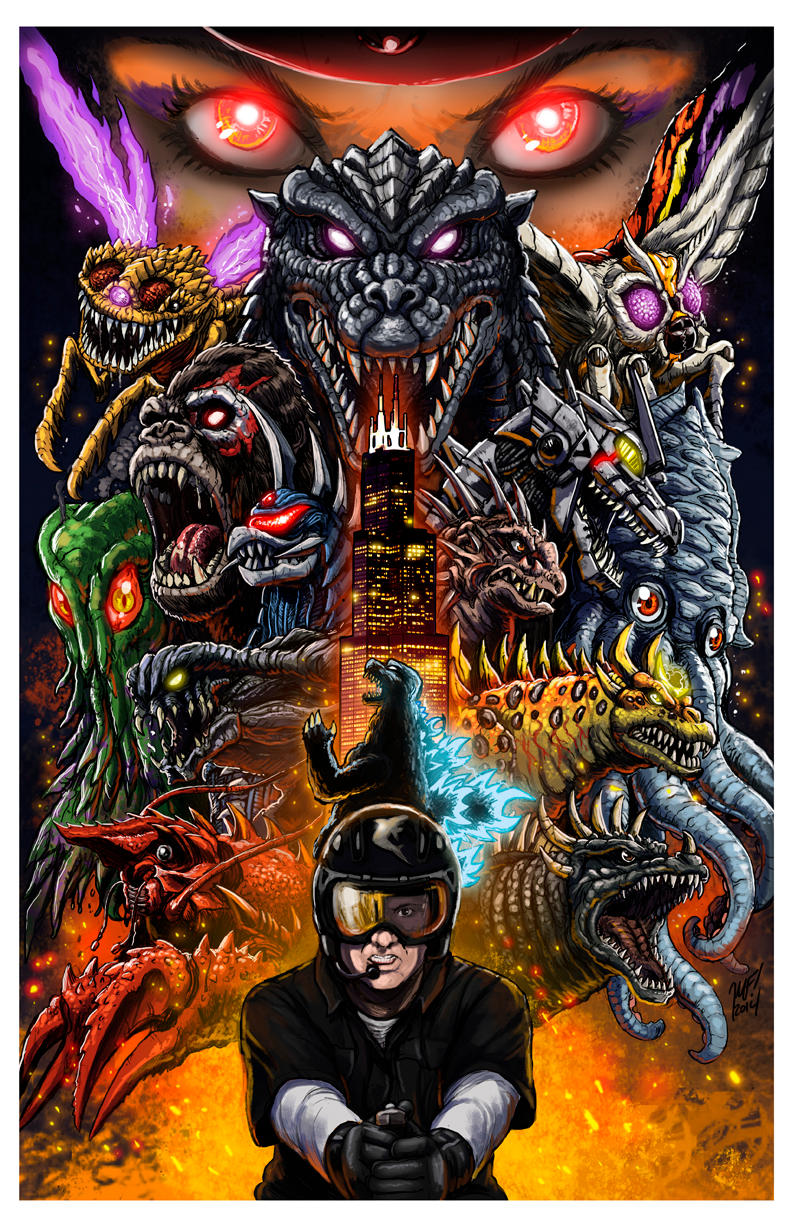 Godzilla: Battle Royale poster by KaijuSamurai on DeviantArt