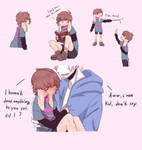 Frisk the monster by AkiAkaneBim on DeviantArt