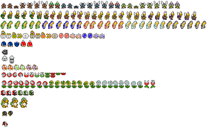 12 BIT SPRITES A: Super Mario Bros Enemies by Nintendogamemaster on ...