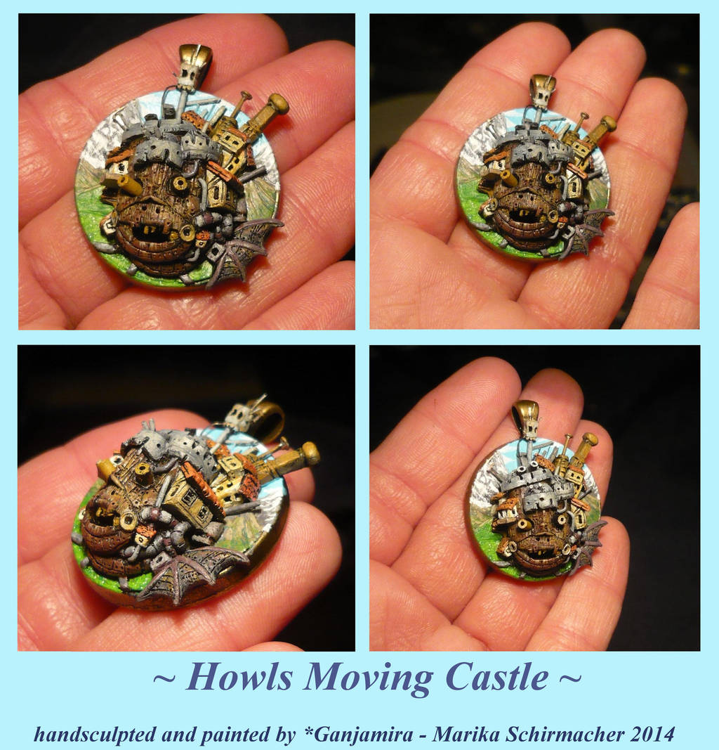 Howls Moving Castle - handsculpted 3D Pendant by Ganjamira on DeviantArt