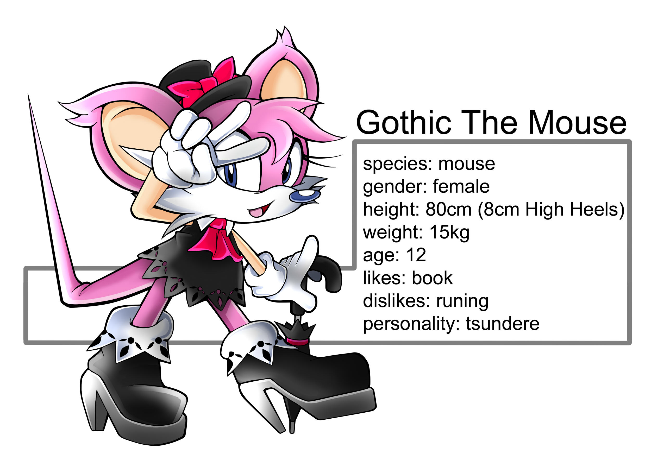 Sonic oc Gothic The Mouse by skyshek on DeviantArt