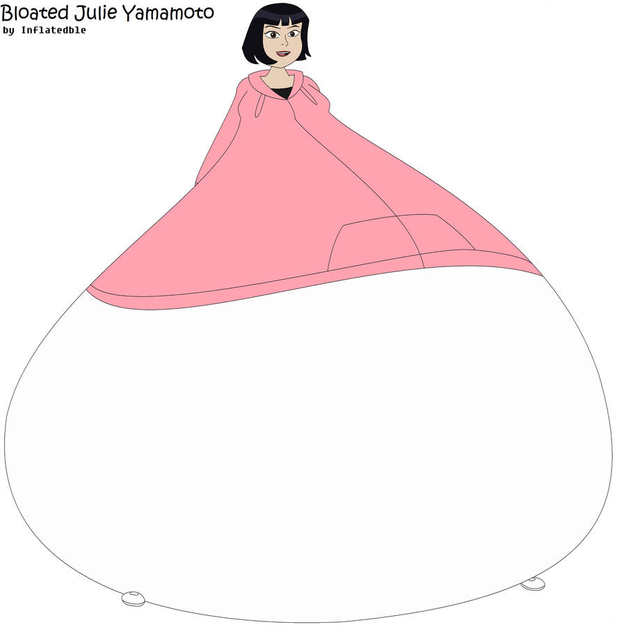Bloated Julie Yamamoto by Inflatedble on DeviantArt