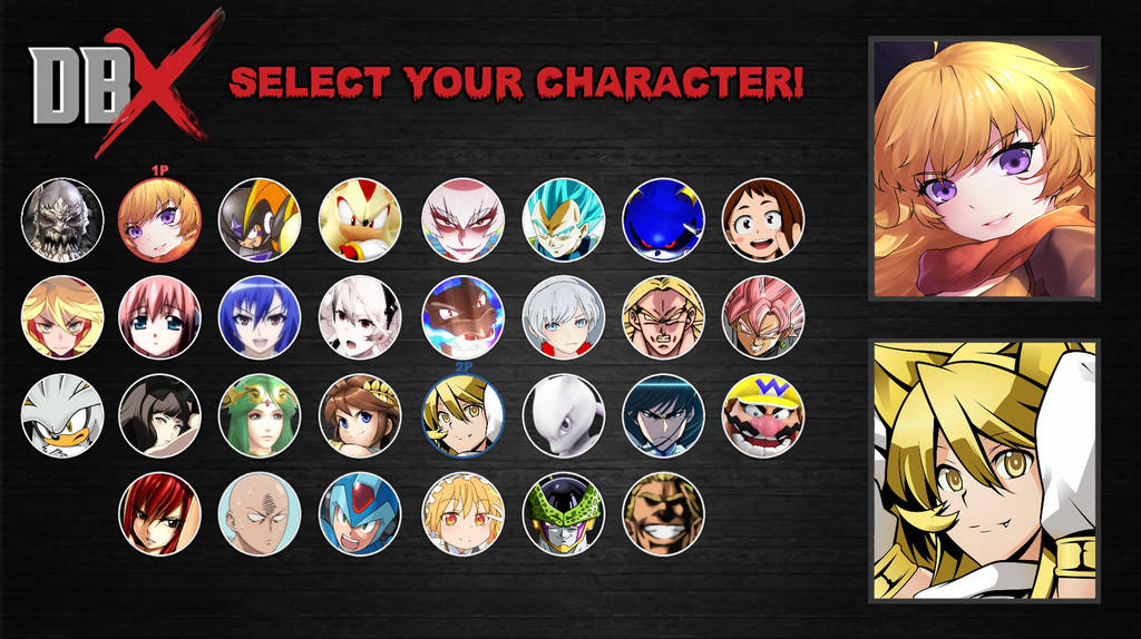 UPDATED DBX Character Selection Screen! by ThatGuyImortal on DeviantArt