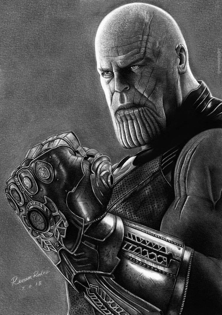 THANOS - INFINITY WAR DRAWING by Renanrodrz on DeviantArt