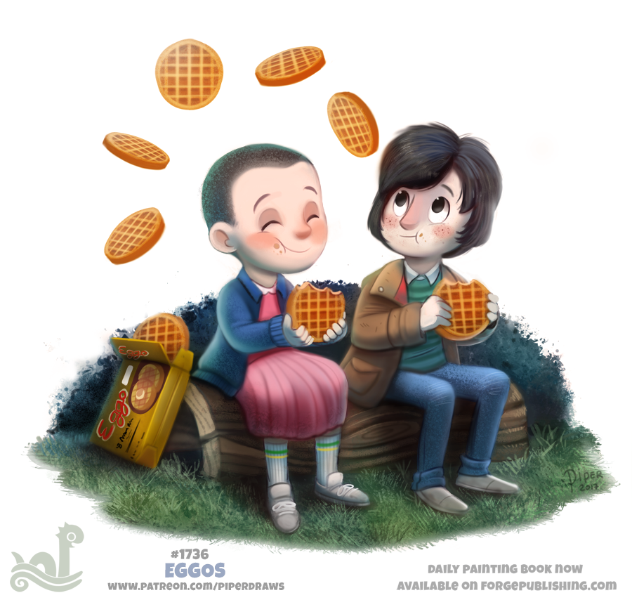 Daily Painting 1736# Stranger Things - Eggos by Cryptid-Creations on ...