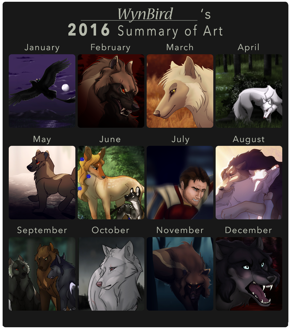 2018 Summary Of Art by WynBird on DeviantArt