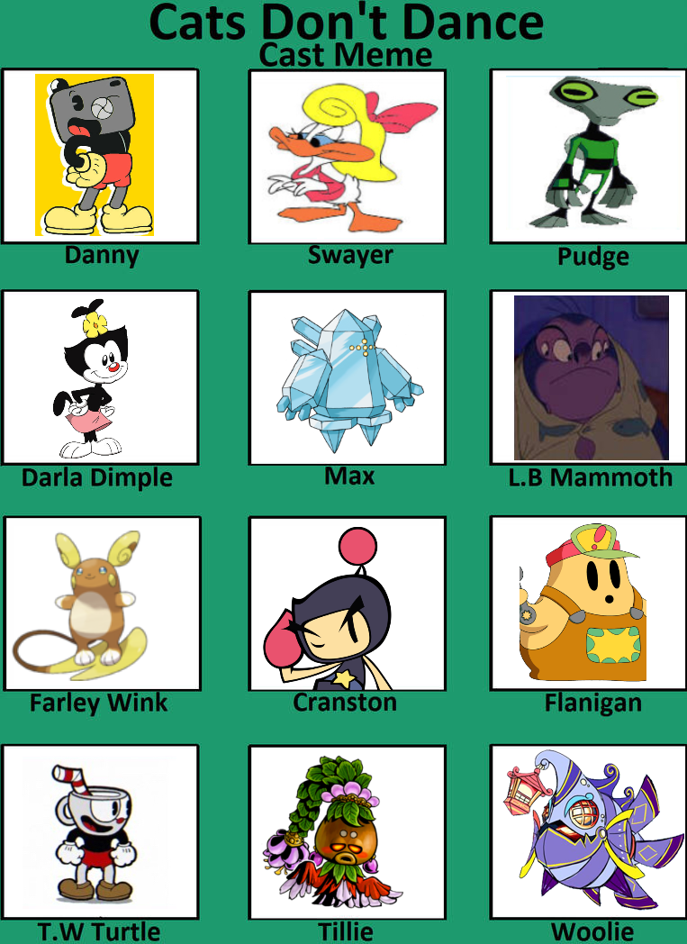 Cats Don't Dance Cast Meme by Blaze-On-Fire on DeviantArt