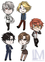 Mystic Messenger | Unknown - Ray - Saeran Chibis by linamomoko on ...