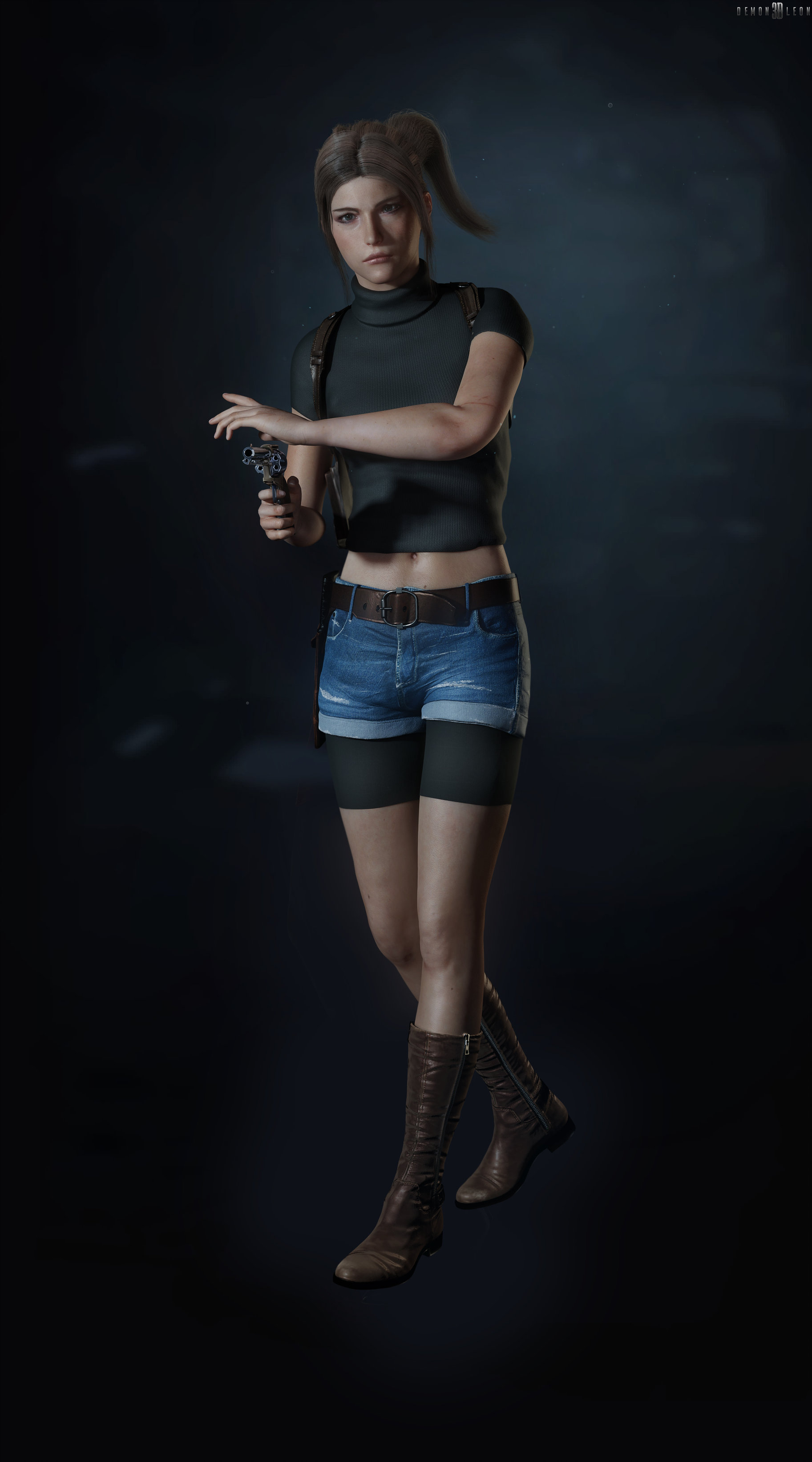 RE2 Claire Redfield by DemonLeon3D on DeviantArt