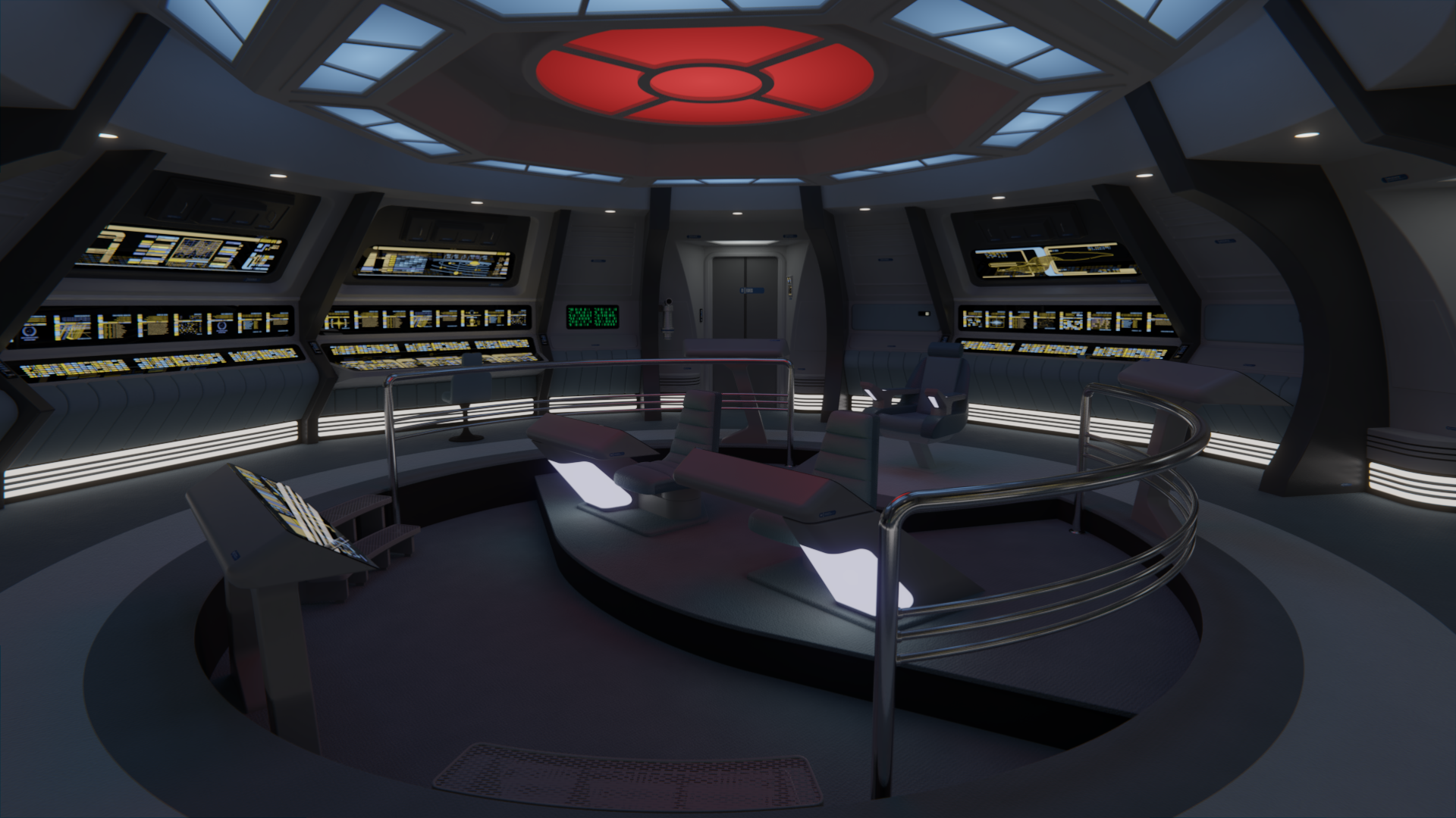 USS Galaxy Battle Bridge - 2365 by Rekkert on DeviantArt