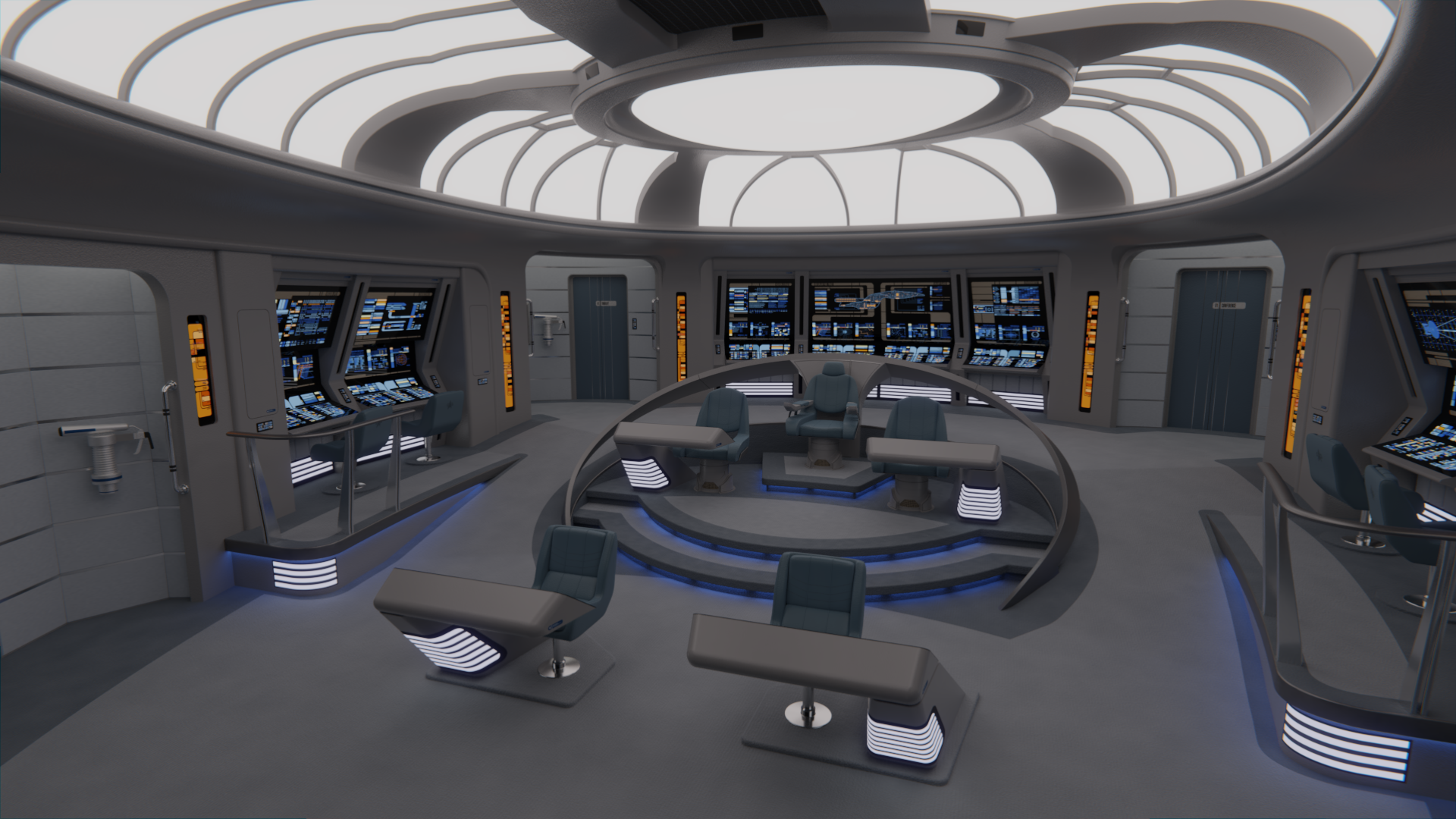 USS Galaxy Bridge - 2376 by Rekkert on DeviantArt