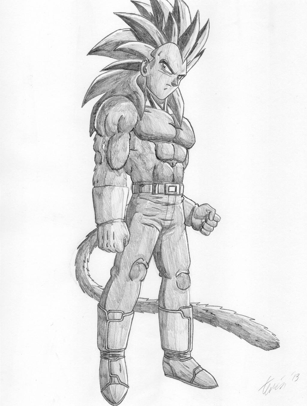 Super Saiyan 4 Vegeta by INFJArt on DeviantArt