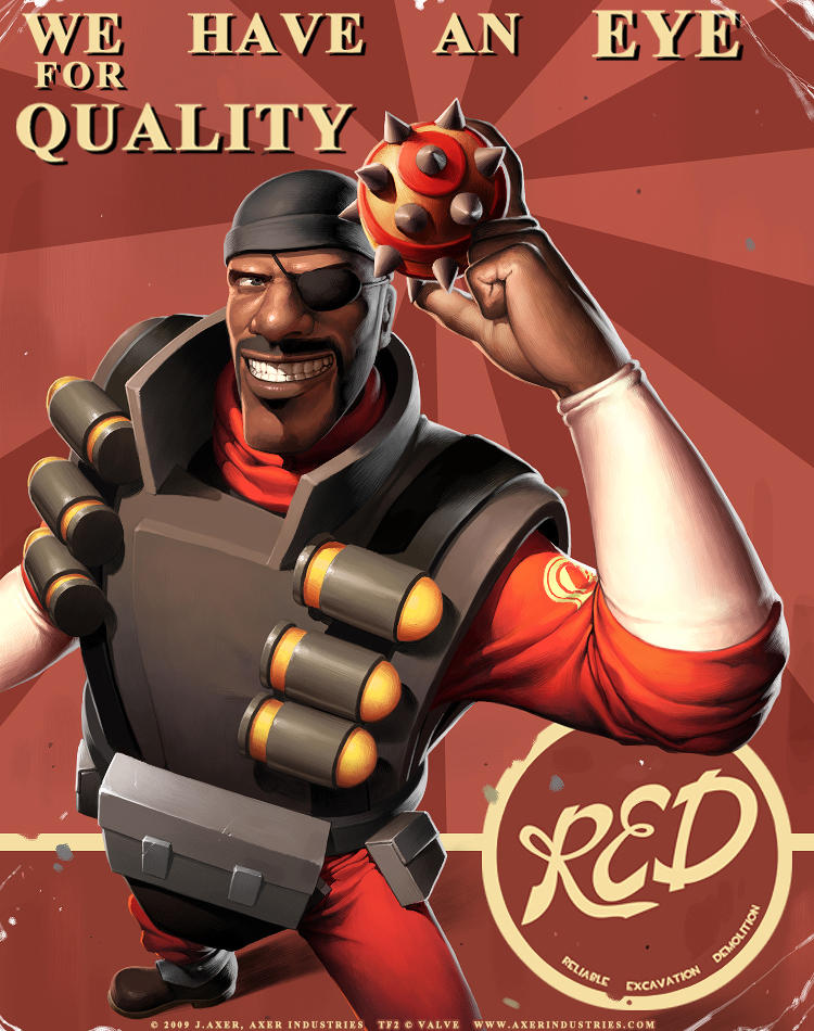 TF2 Demoman by JayAxer : r/TF2Artworks